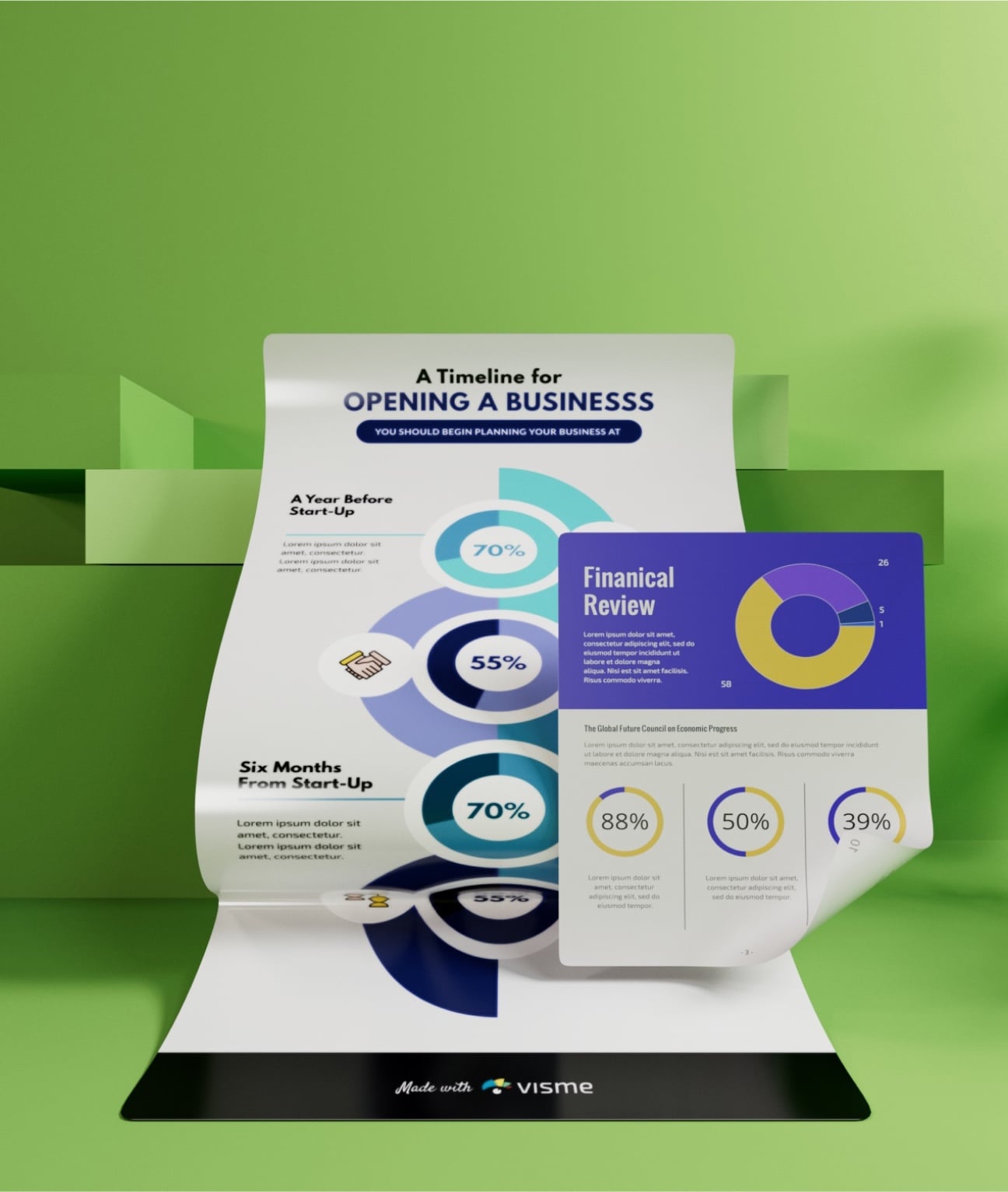 Visme: AI Presentation maker, Infographics, and One pager templates