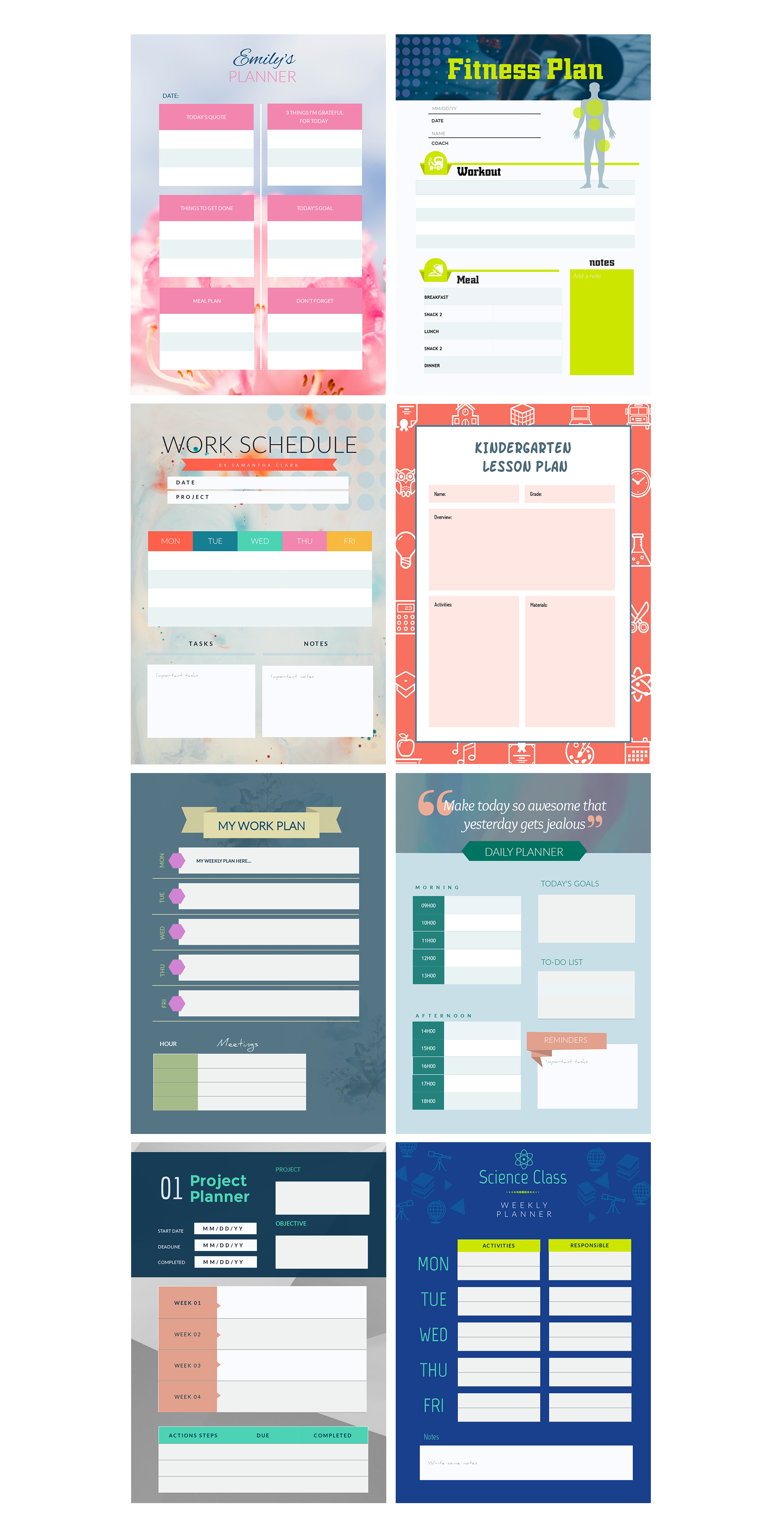 Free Schedule Maker Schedule Builder Visme