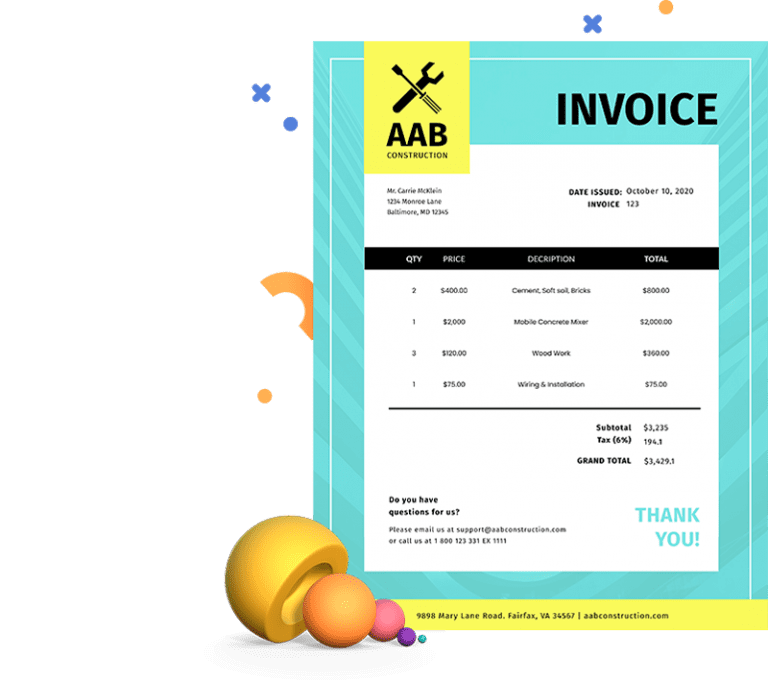 Free Invoices Templates - Customize & Download | Visme