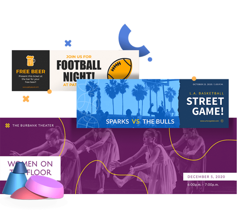 Free Ticket Templates - Customize & Download | Visme