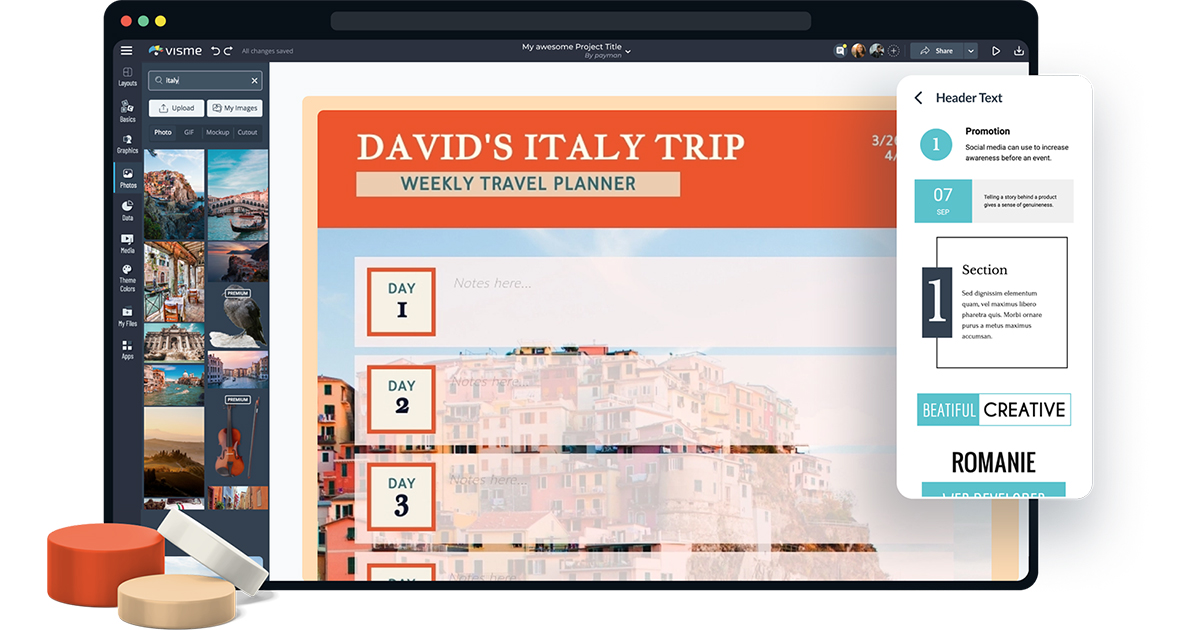 Editor de cronogramas gratuito | Crie seu cronograma online