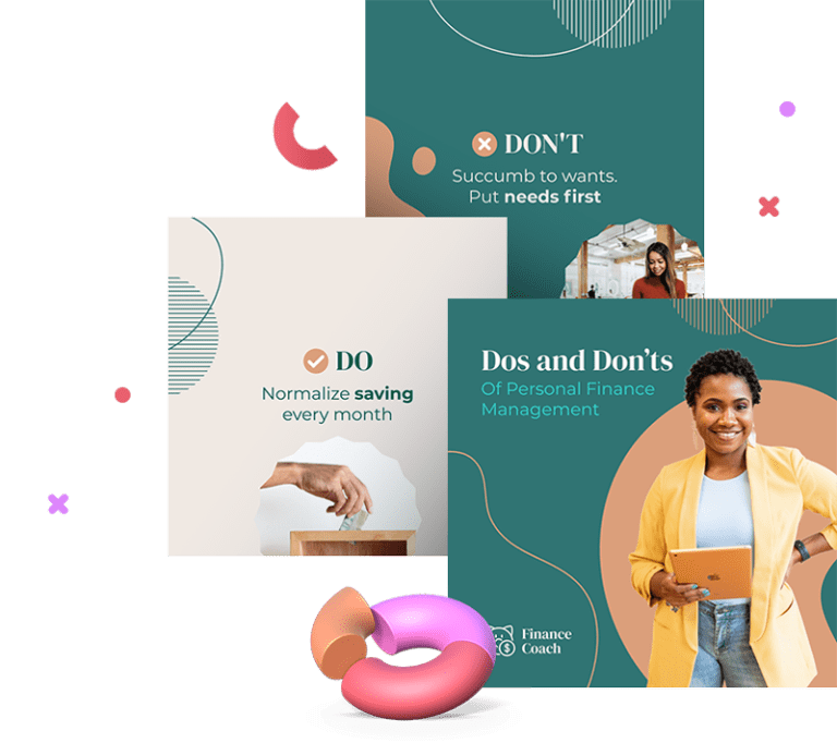 Modèles de carrousel Instagram | Visme