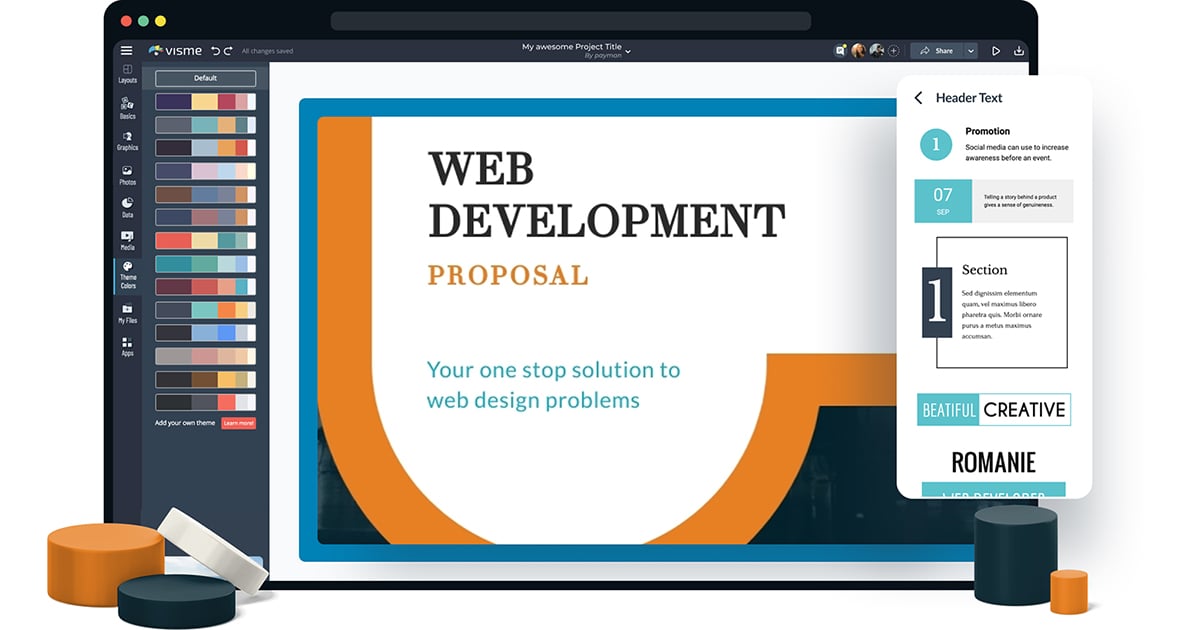 Free Online Proposal Maker - Make Custom Proposals | Visme