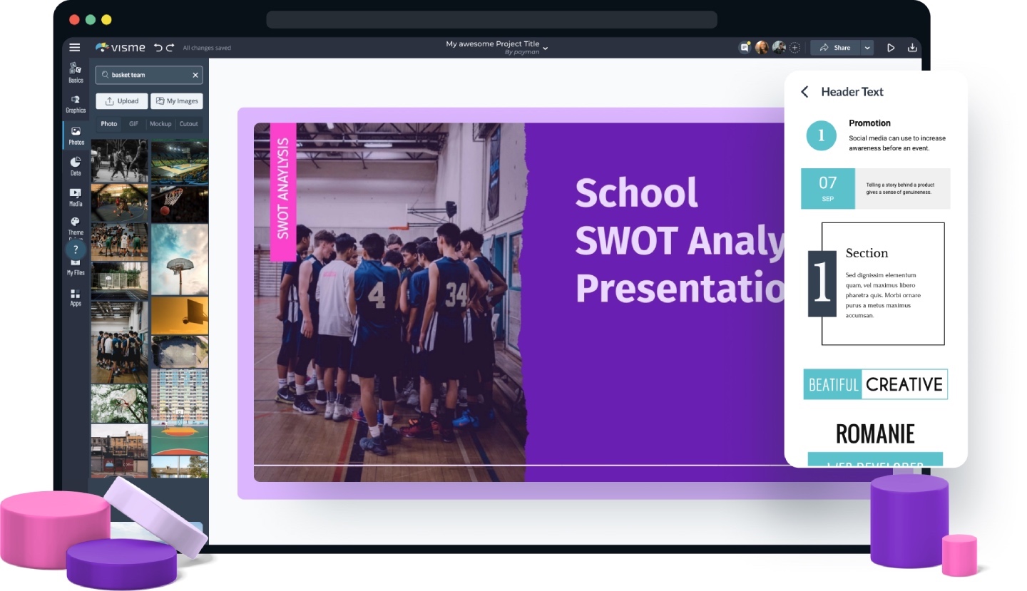 Free SWOT Analysis Maker - Create a SWOT Analysis | Visme