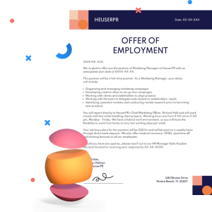 Job Offer Letter Templates to Customize | Visme