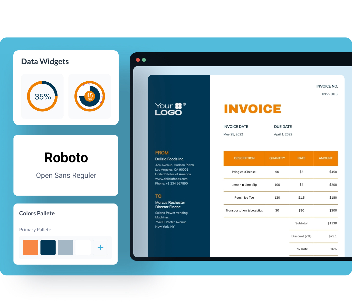 Create Basic Invoice | Visme