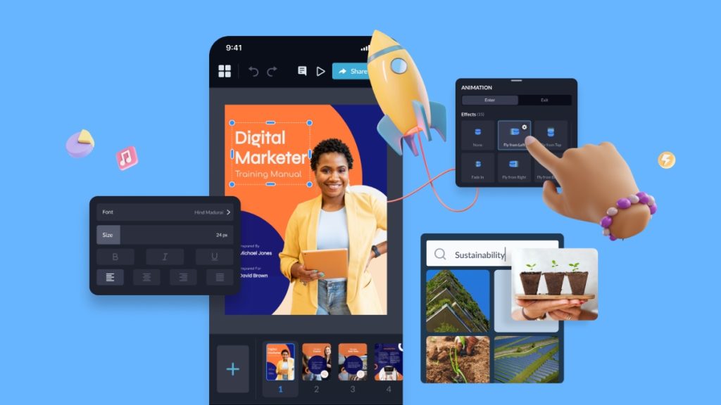 Crie Apresentações, Infográficos, Design & Vídeo | Visme
