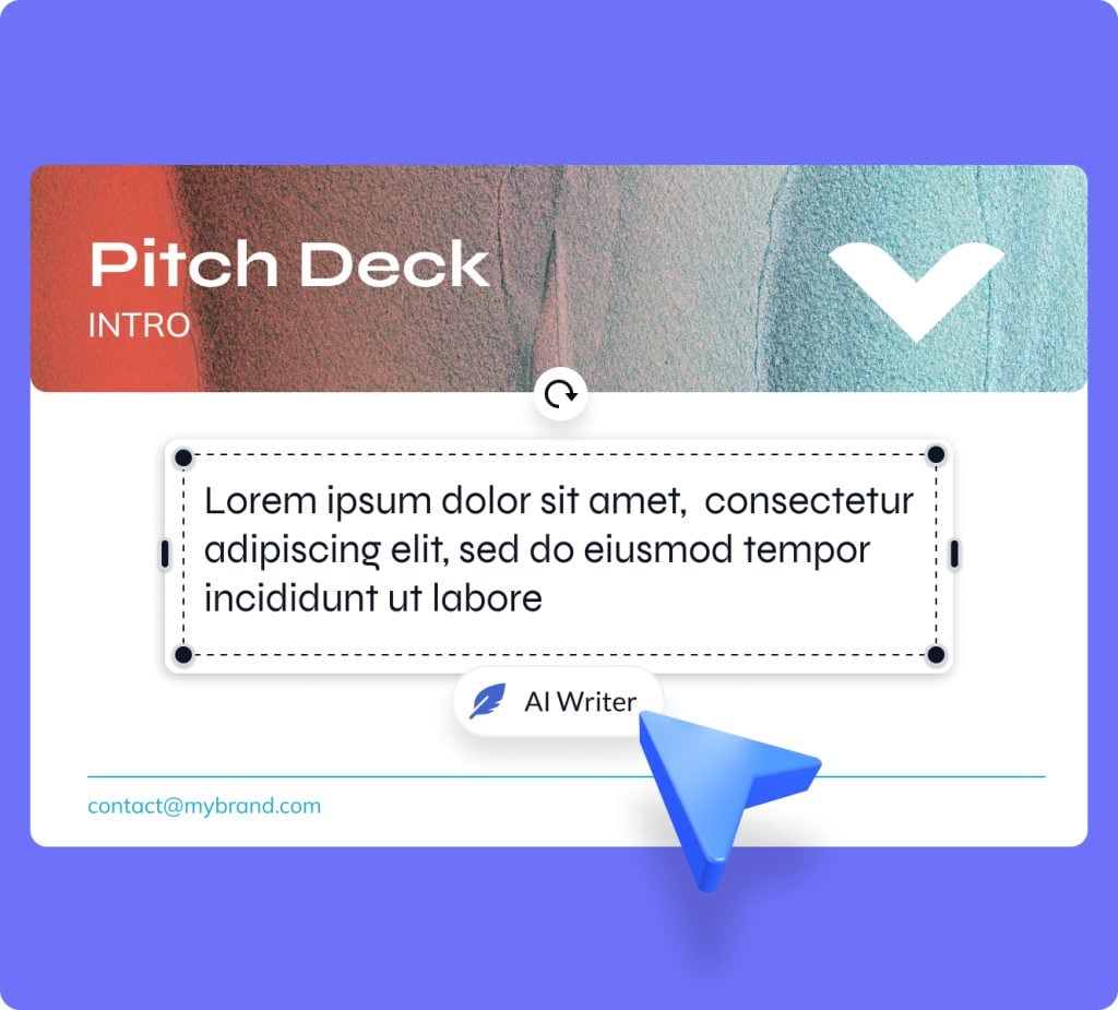 Free AI Text Generator to optimize your content | Visme