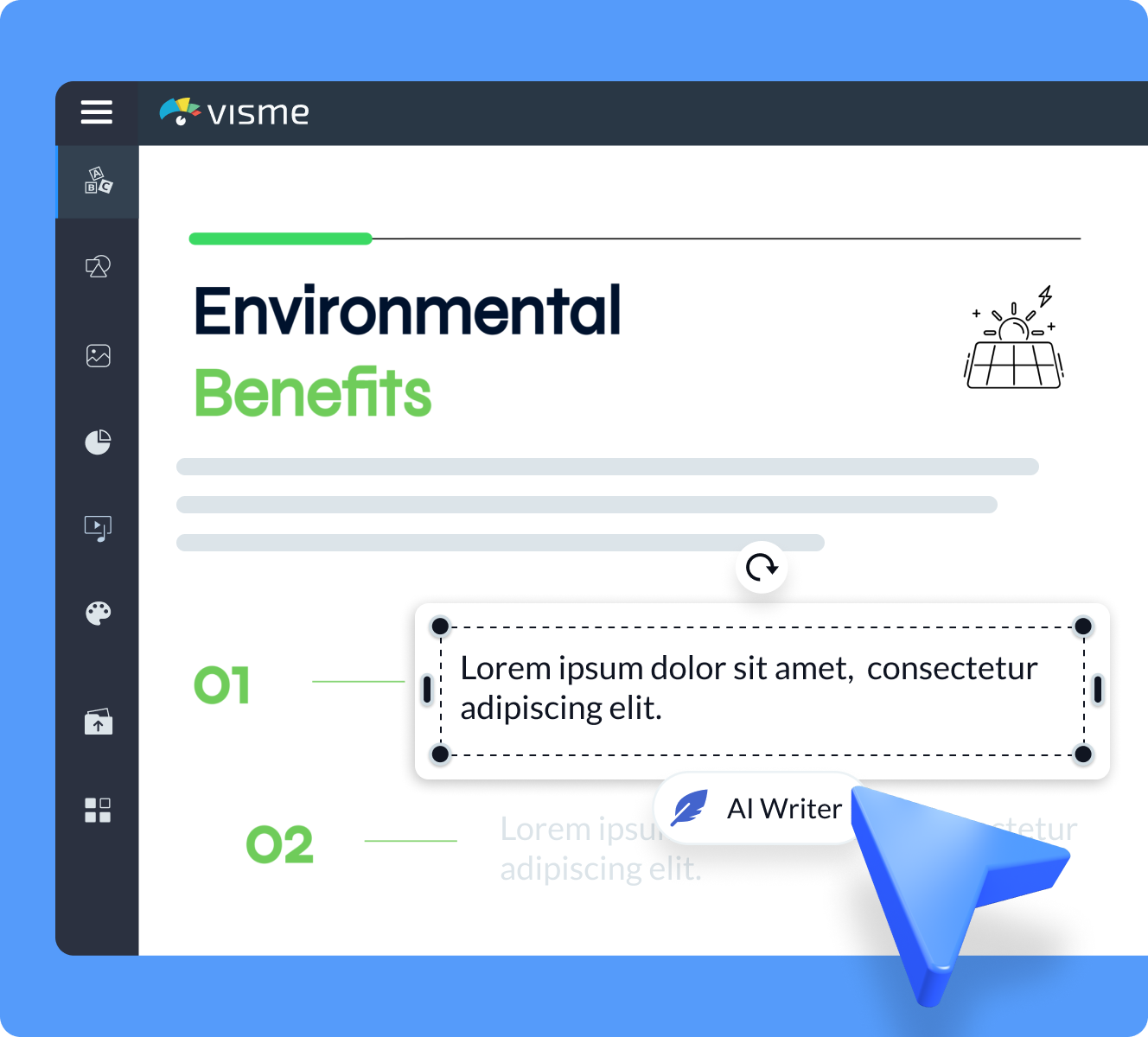 Free AI Text Generator to optimize your content | Visme