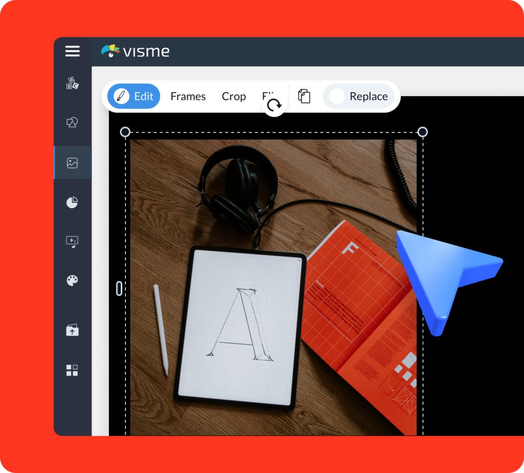 Edit, touch up, unblur and upscale images with AI TouchUp Tools | Visme