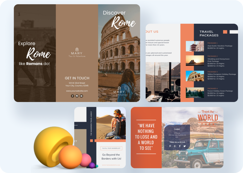 Travel Brochure Design Made Easy: Free Templates | Visme