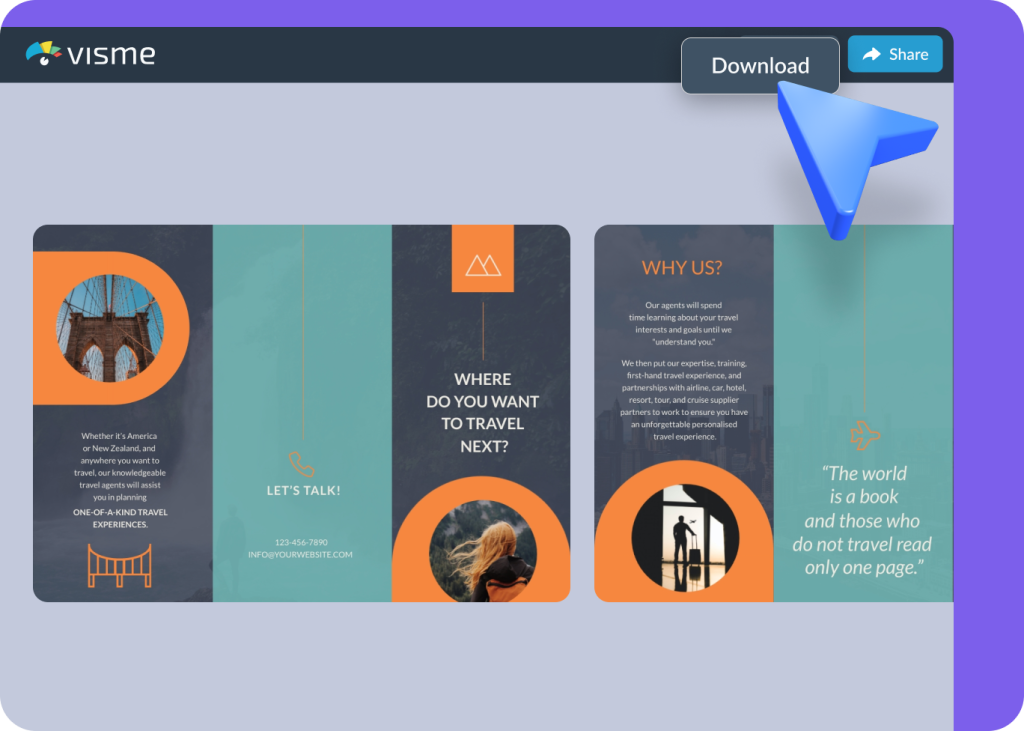 Travel Brochure Design Made Easy: Free Templates | Visme