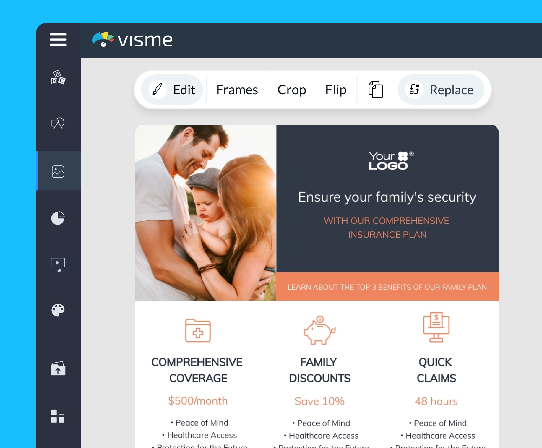 Crea flyers increíbles gratis con el generador IA de Visme