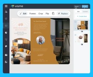 Crea folletos profesionales gratis con el generador IA Visme