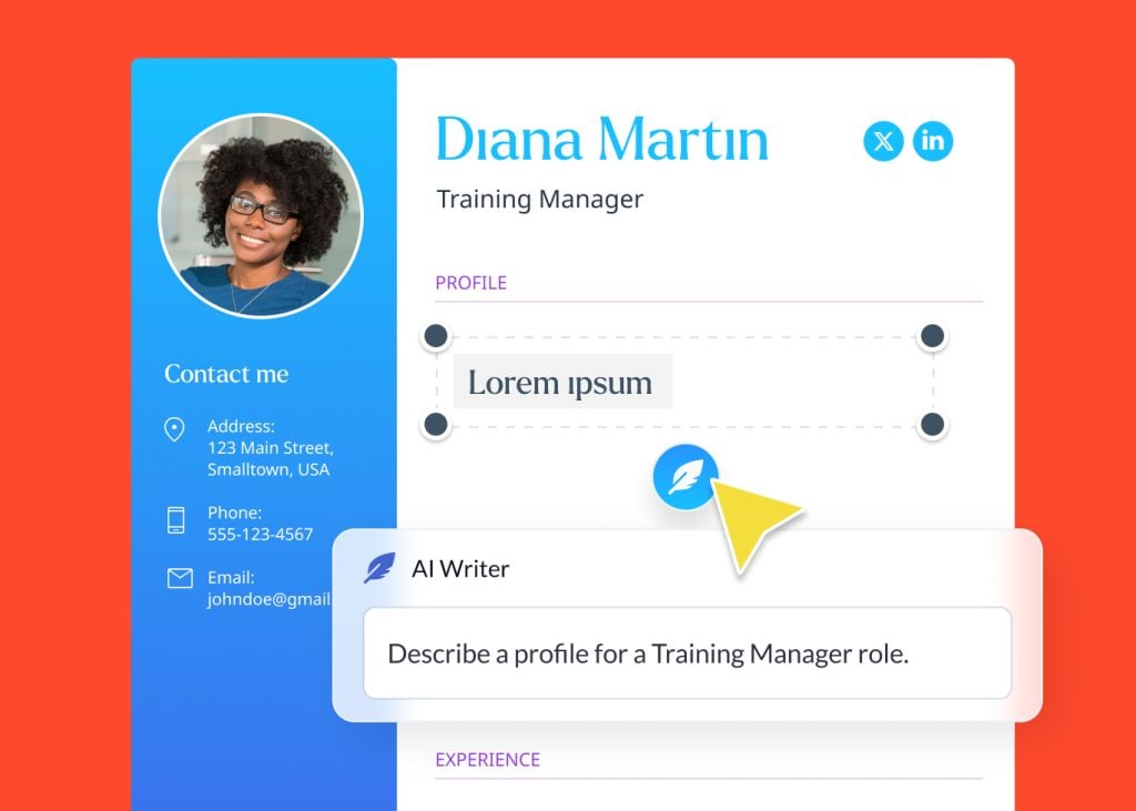 Free AI resume builder for creating visually rich resumes easily