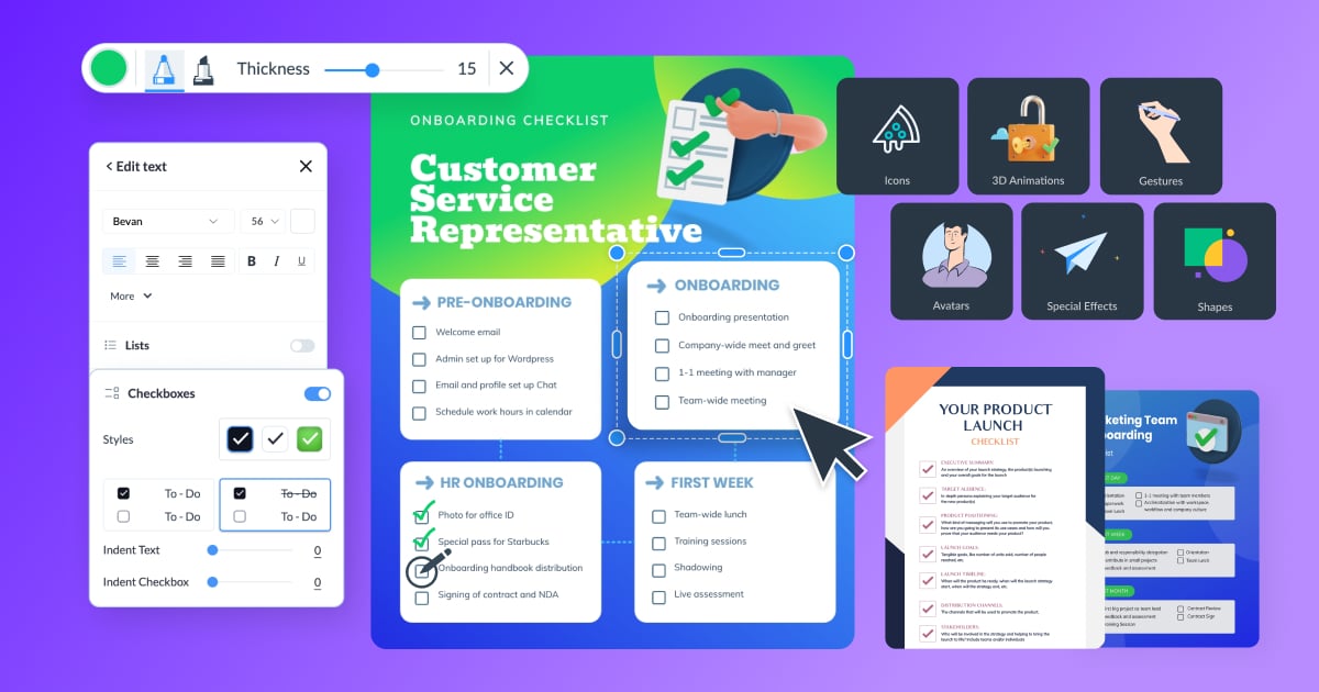 Checklist Maker - Streamline Tasks & Processes | Visme