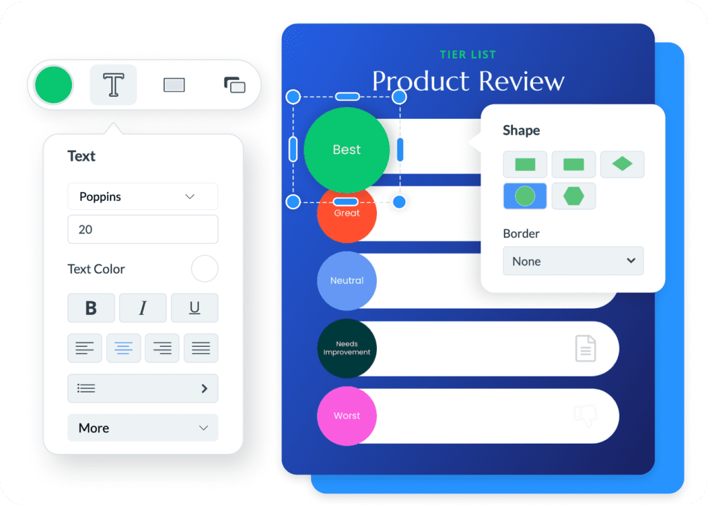 Tier List Maker - Create Custom Tier Lists | Visme