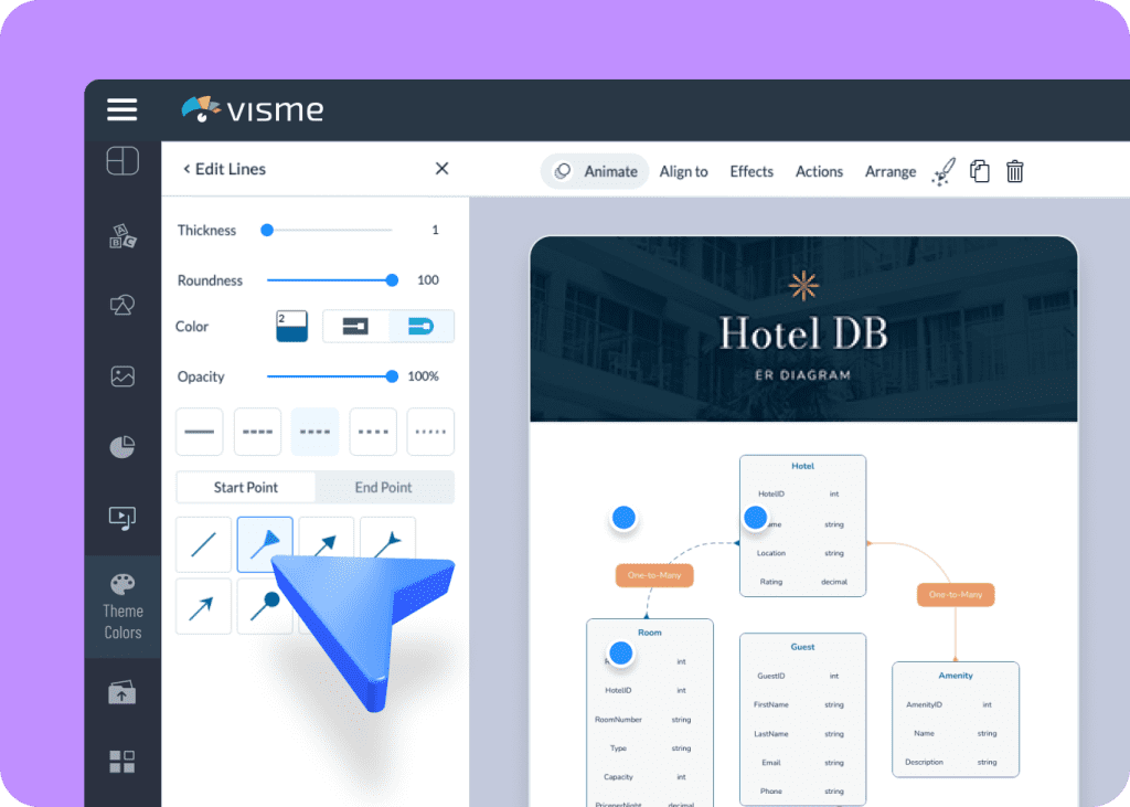 ER Diagram Maker - Design Clear Database Structures | Visme