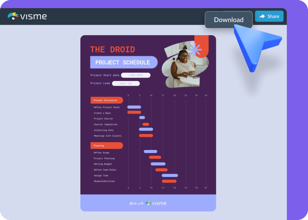 Gantt Chart Maker: Simplify Project Management | Visme