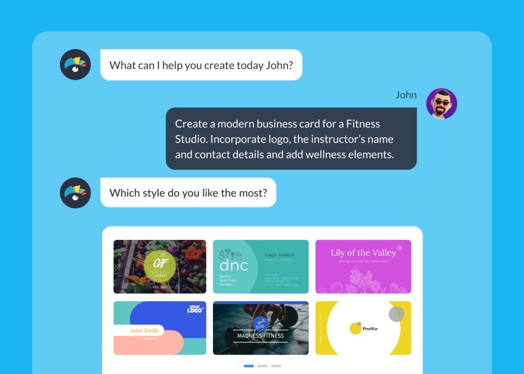 Free AI business card generator for creating beautiful business cards