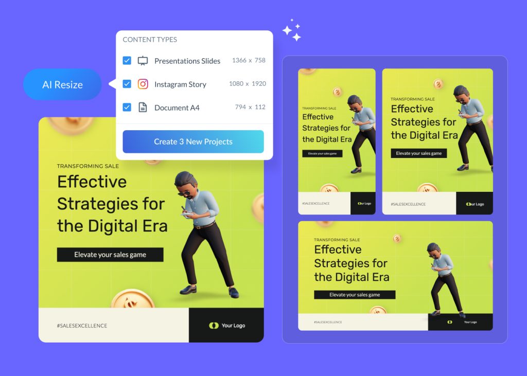 Free AI LinkedIn post generator for creating engaging designs