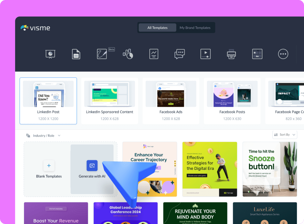 Free AI LinkedIn post generator for creating engaging designs