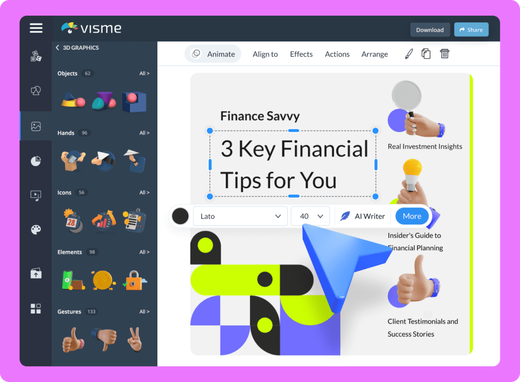 Free AI LinkedIn post generator for creating engaging designs