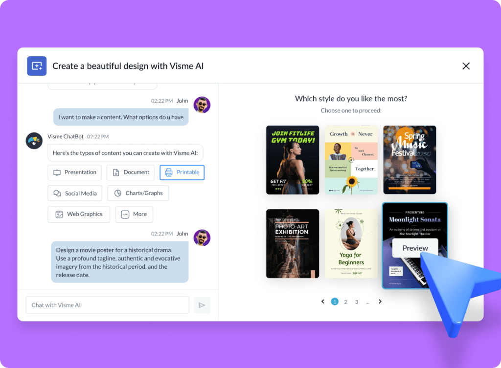 Free AI quote generator to design a quote graphic in less than two minutes