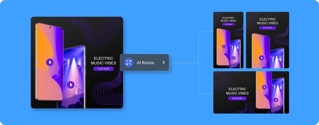 Free AI Resize tool to repurpose your design projects
