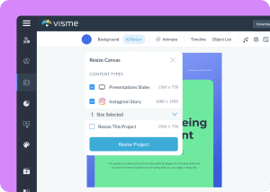 Free AI Resize tool to repurpose your design projects