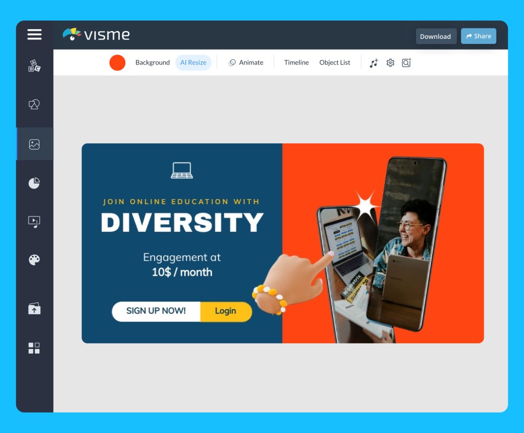 Free AI web graphics generator for creating interesting designs for the web
