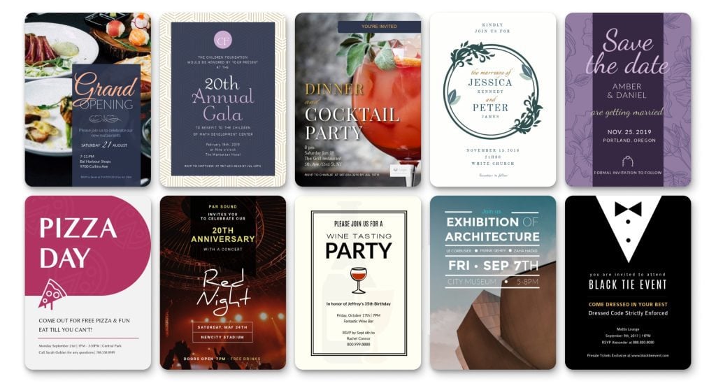 Free Invitation Maker - Design Online Invitations | Visme