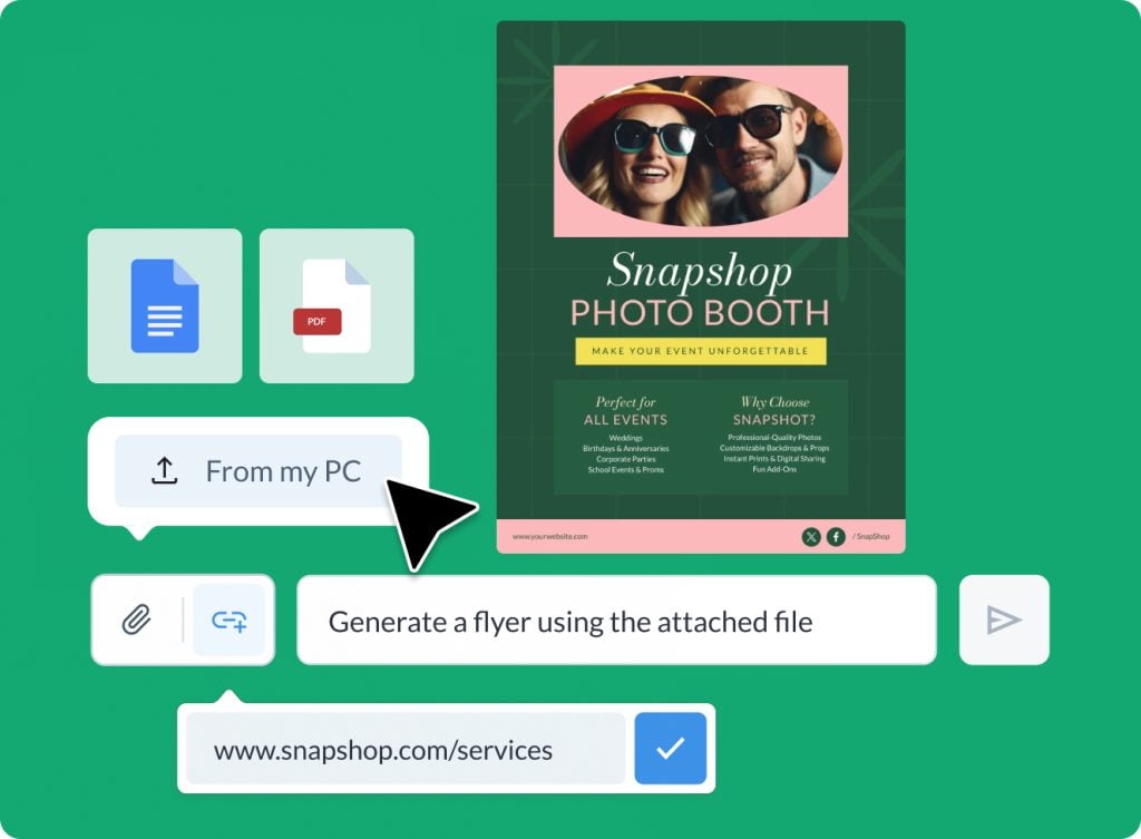 Free AI design generator to create designs quickly | Visme
