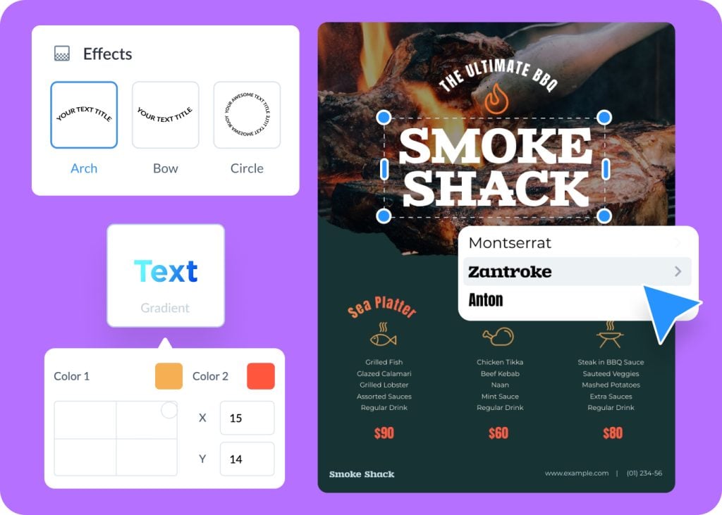 Free AI menu generator to design mouth watering menus for your food ...