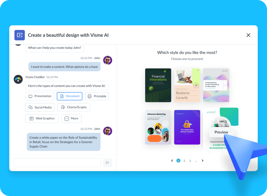 Free AI white paper generator to design informative white papers in minutes