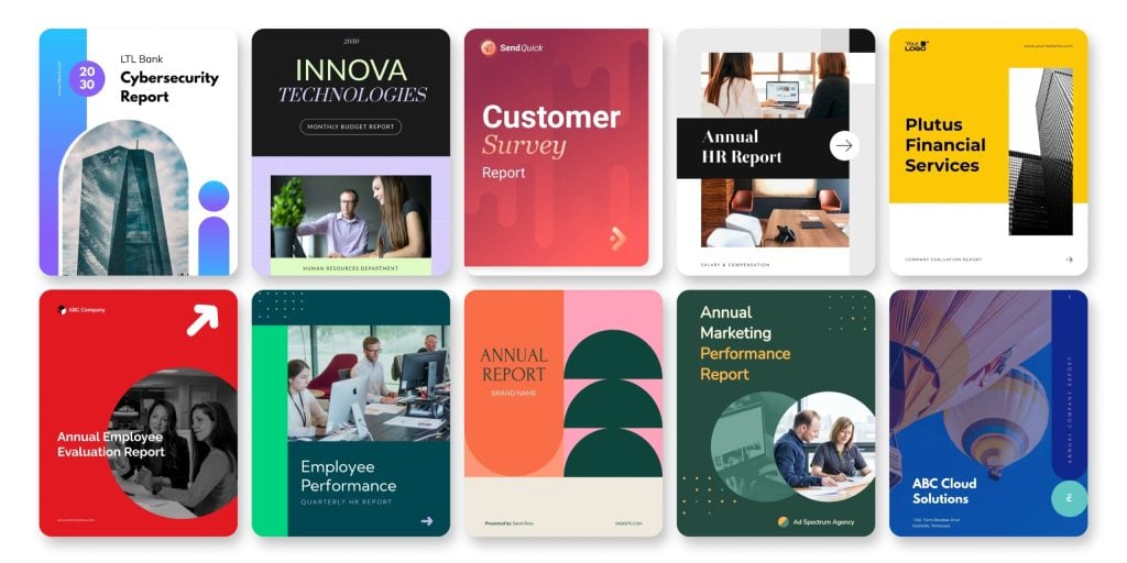 Free Annual Report Maker - Design Reports Online | Visme