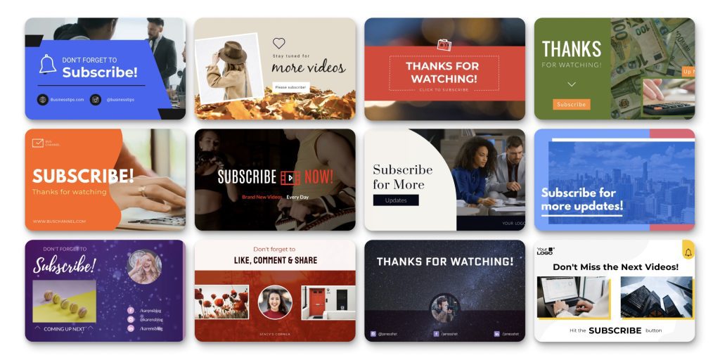 Free YouTube Outro Maker - Create Video Outros | Visme