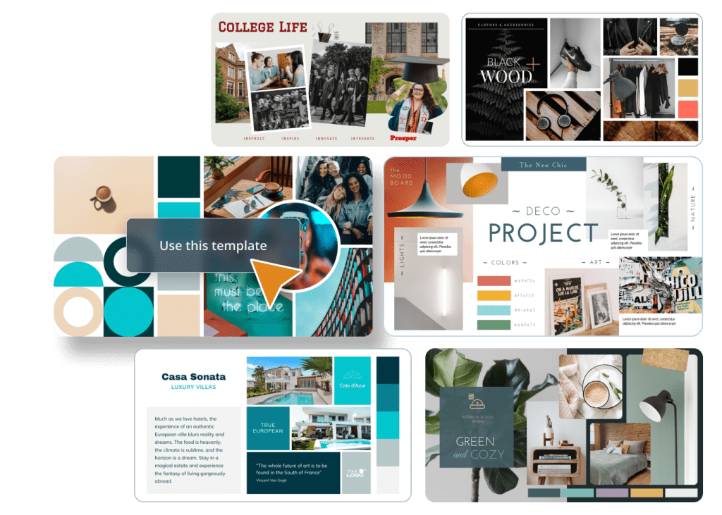 Moodboard Maker: Create Stunning Mood Boards Online | Visme