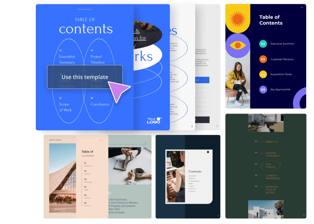 Table of Contents Generator - Organize Your Documents | Visme