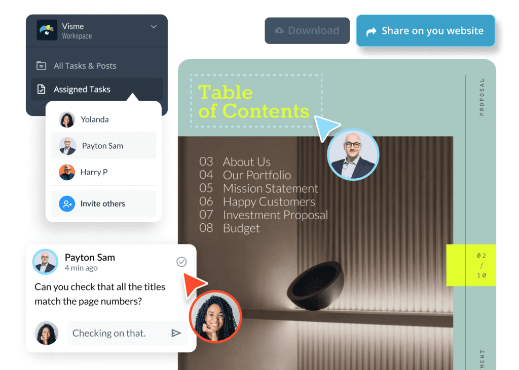 Table of Contents Generator - Organize Your Documents | Visme