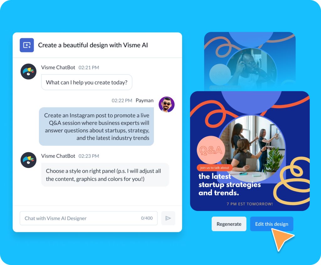 Free AI Instagram post generator for designing engaging graphics