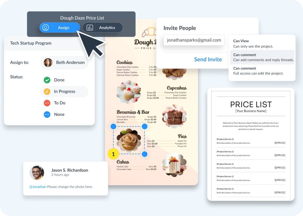 Free Online Price List Maker | Visme