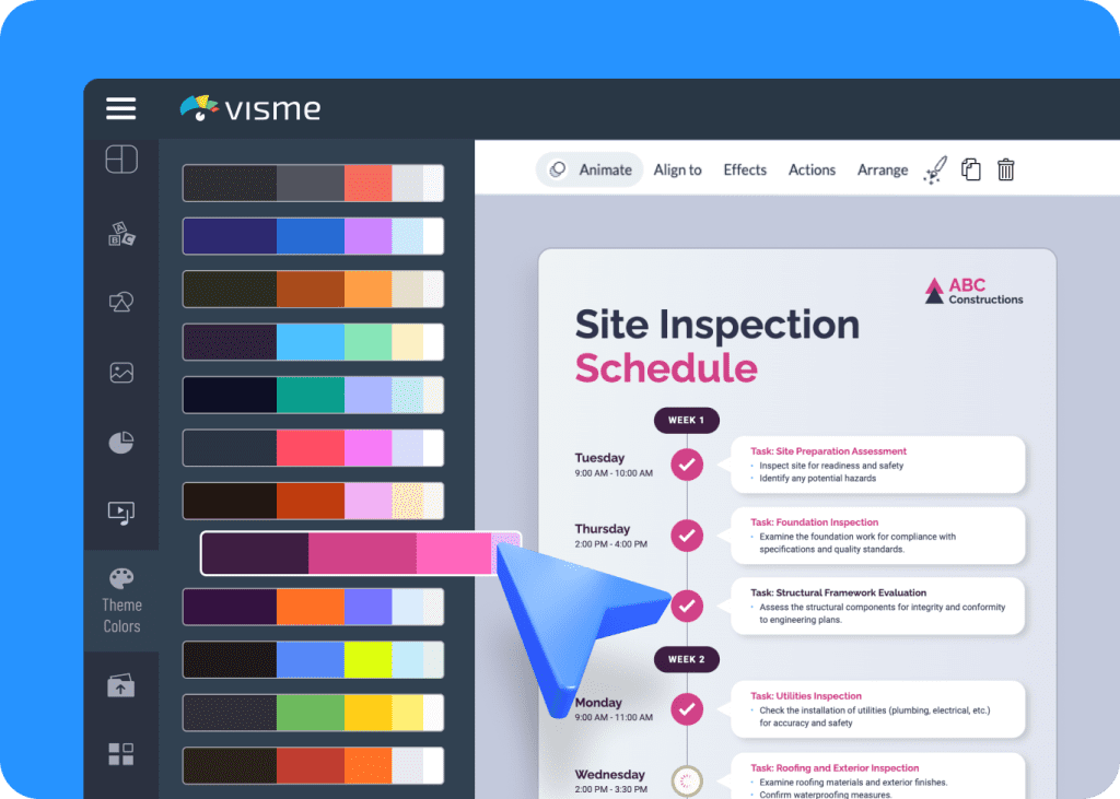 Online Employee Schedule Maker | Visme